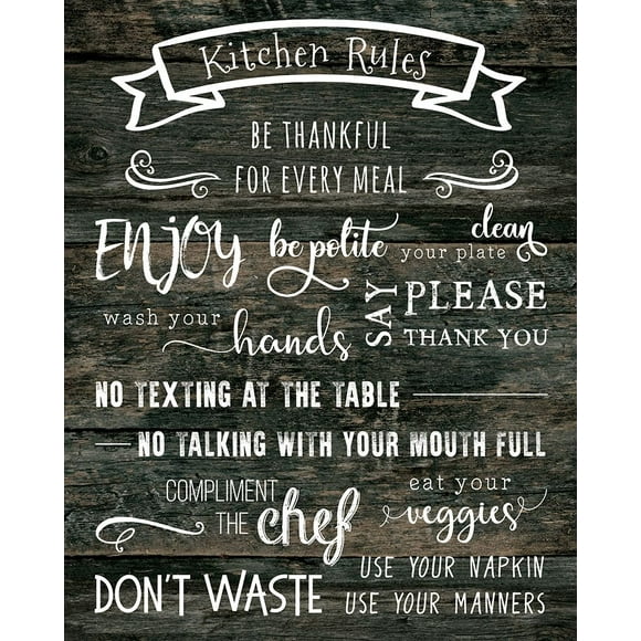 Office Kitchen Rules Poster