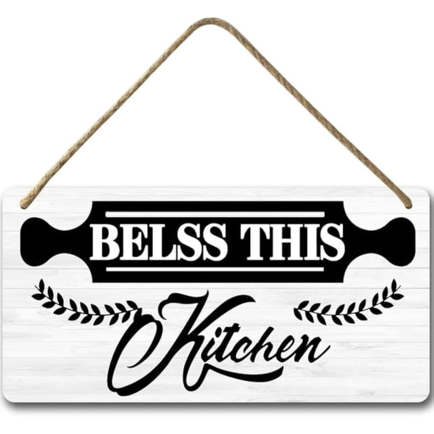 Kitchen Rules Sign Dining Room Restaurant Wood Wall Hanging Sign,Rustic ...