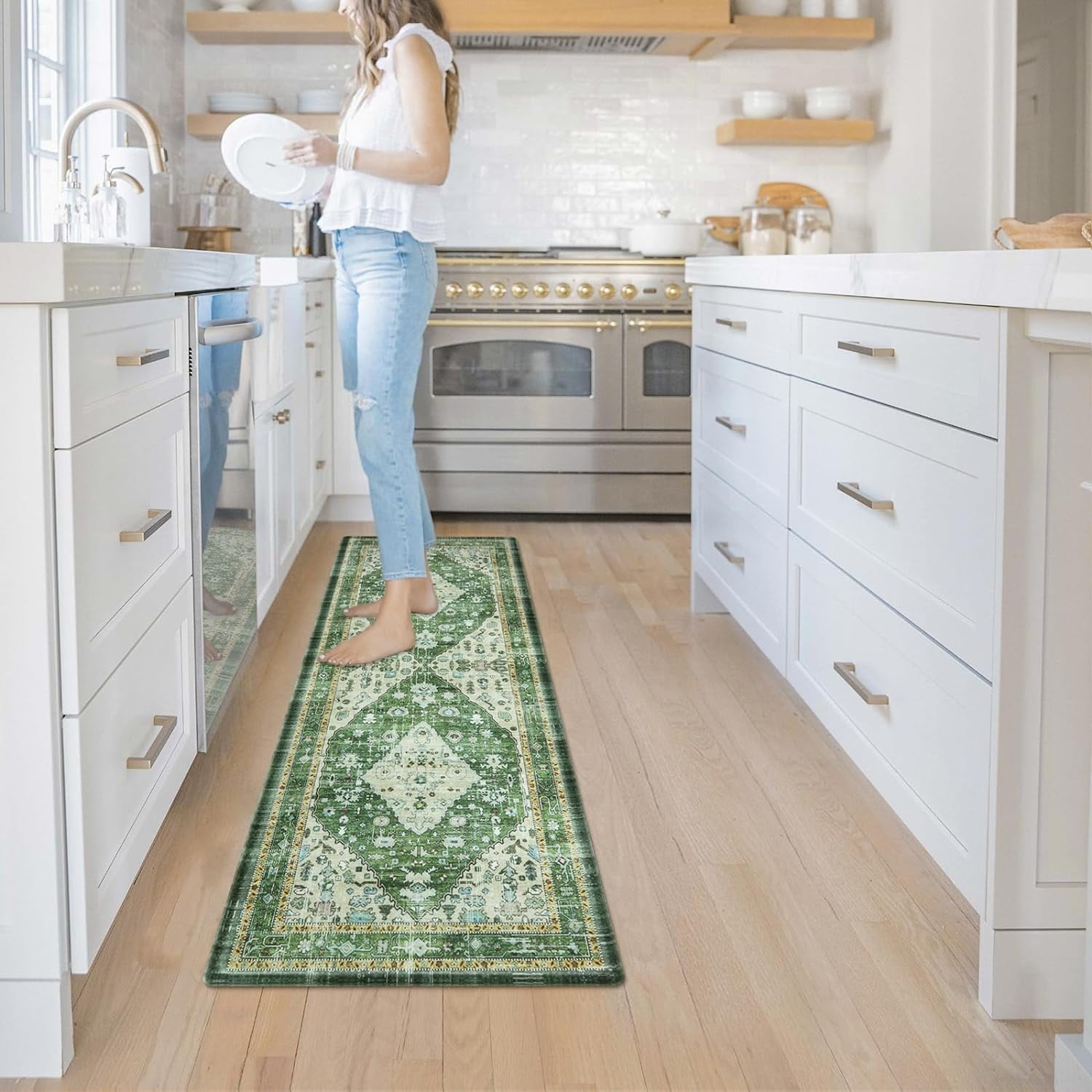 Kitchen Runner Mats for Floor Cushioned Anti Fatigue, Comfort Non-Slip ...