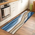 Kitchen Runner Rug Abstract Ocean Wave Water Ripple Runner Rugs for ...