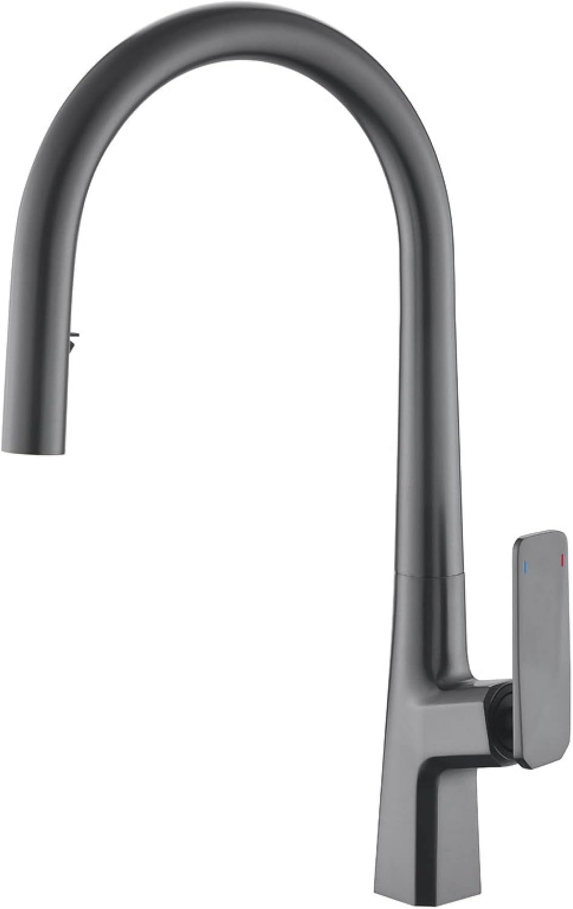 Kitchen SNK faucets with Pullout Sprayer,Single Handle Kitchen Sink ...