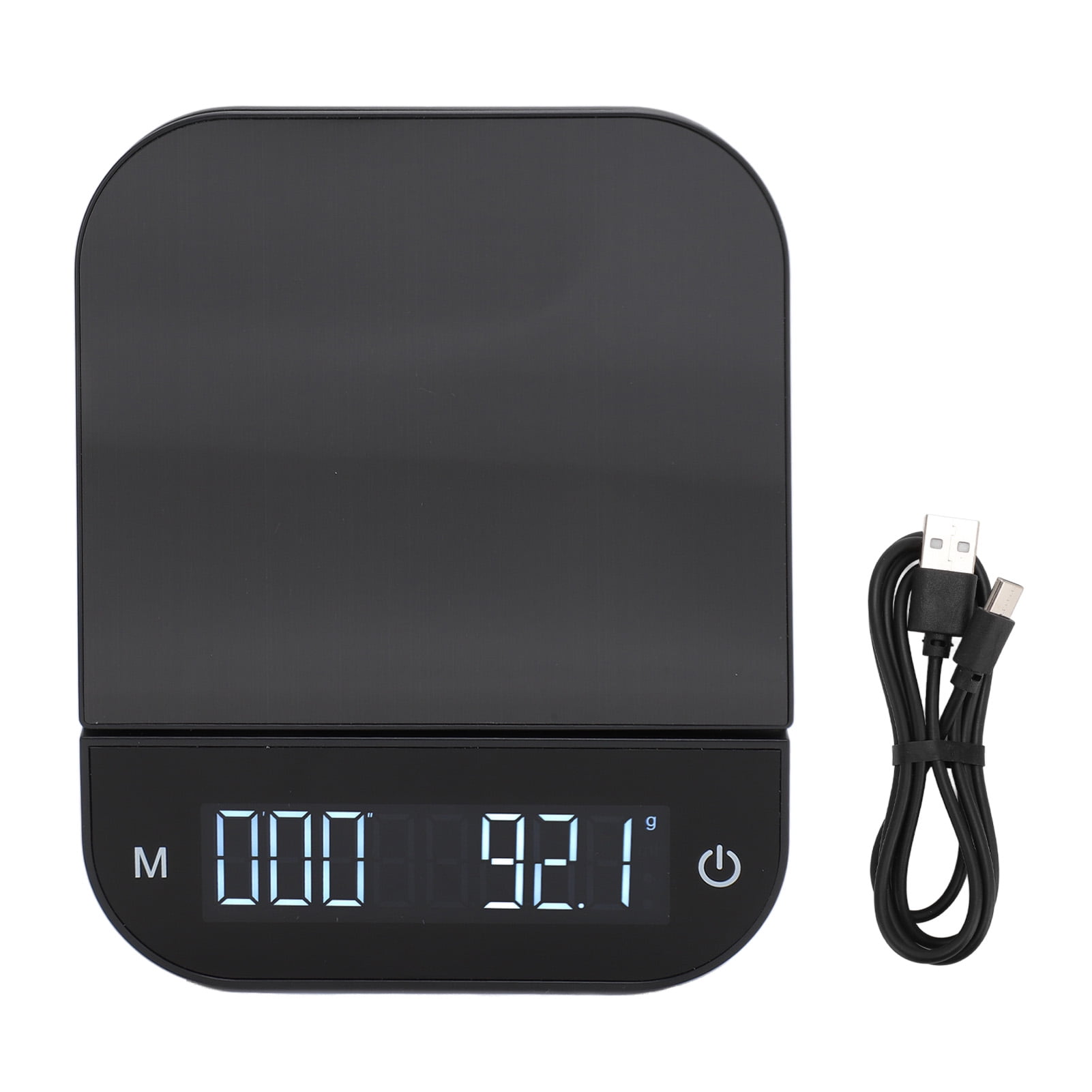 Kitchen Scale 0.1g to 6.6lb LED Display Touch Control Tare Function ...