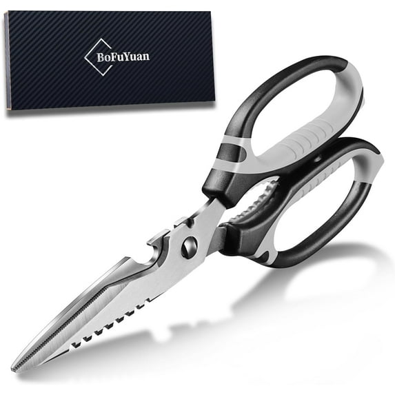 Kitchen Scissors 9-Inch Heavy Duty Multipurpo Food Cutting Shears ...