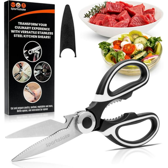 Kitchen Scissors All Purpose Heavy Duty -Stainless Steel Ultra Sharp ...