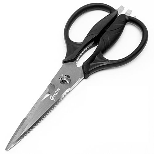 Gerior Kitchen Scissors, Heavy Duty Stainless Steel Shears, Serrated ...