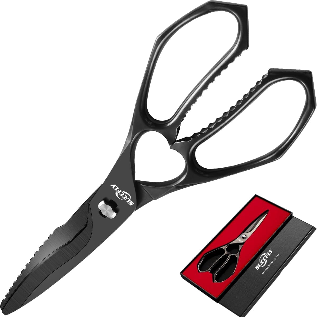 Kitchen Scissors for Food，Premium Kitchen Shears Heavy Duty，8.8″Ultra ...