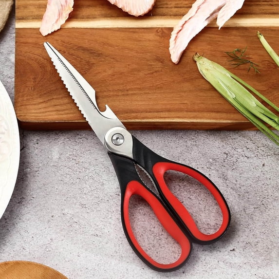 Kitchen Scissors Heavy Duty - Multi-Purpose Food Shears with Serrated ...