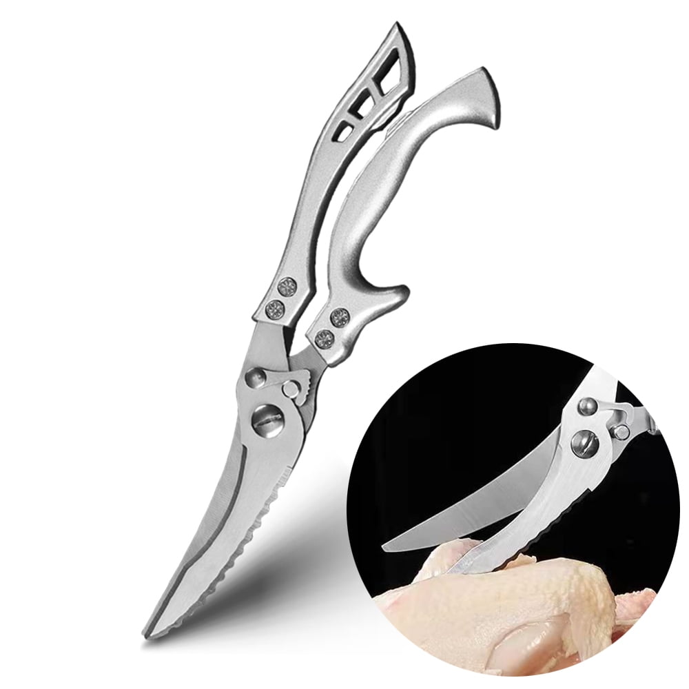 Kitchen Scissors Heavy Duty Stainless Steel Utility Scissors Poultry ...