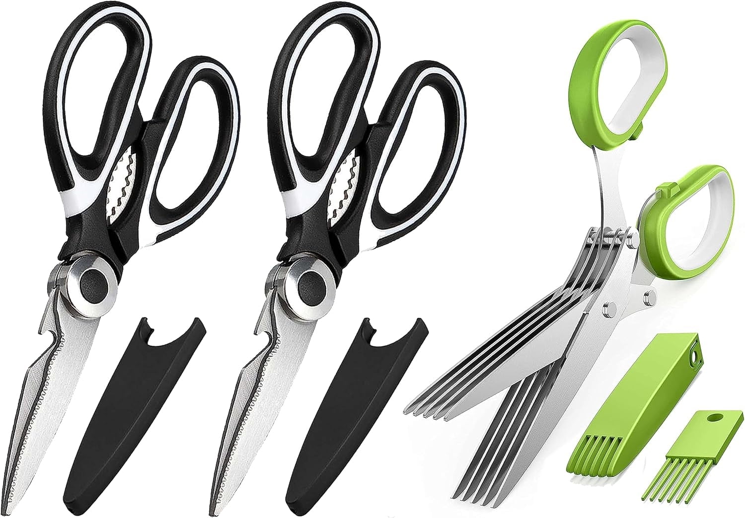 Kitchen Scissors All Purpose 3 Pack - Heavy Duty Stainless Steel ...