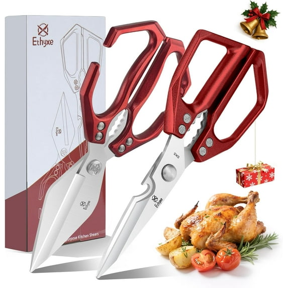 Kitchen Scissors Set Upgraded - Heavy Duty Stainless Steel Kitchen ...