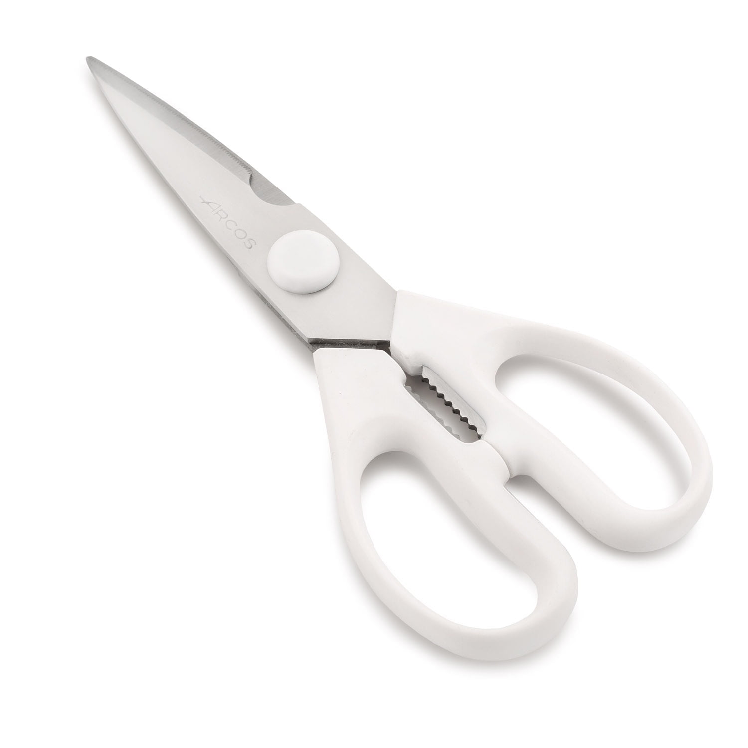 ARCOS 8-Inch Detachable White Kitchen Scissors in Nitrum Stainless ...