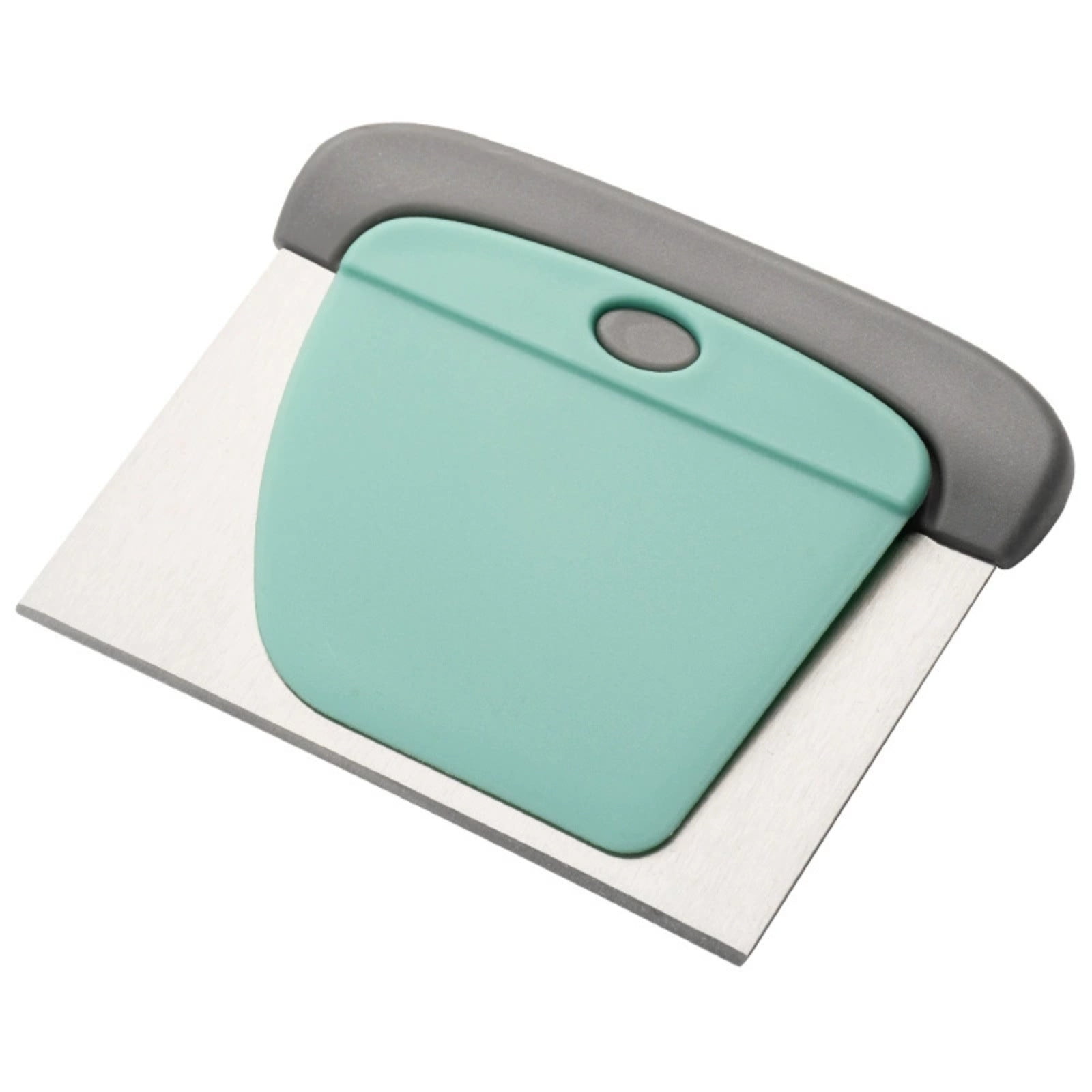Kitchen Scraper - 2-in-1 Stainless Steel Bench Scraper & Dough Cutter ...