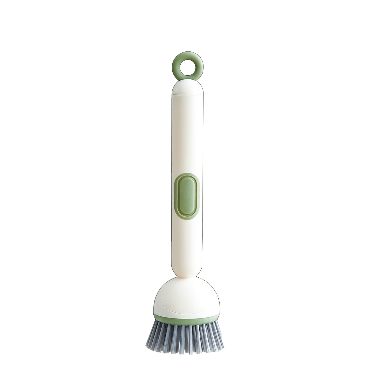 Kitchen Scrub Brush with Rotating Head, Refillable Long Handle Cleaner ...
