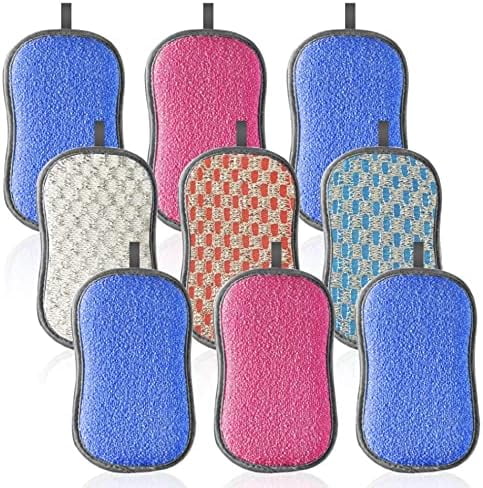 Microfiber And Scrub Sponge, User Friendly Design, All-Purpose Cleaning ...