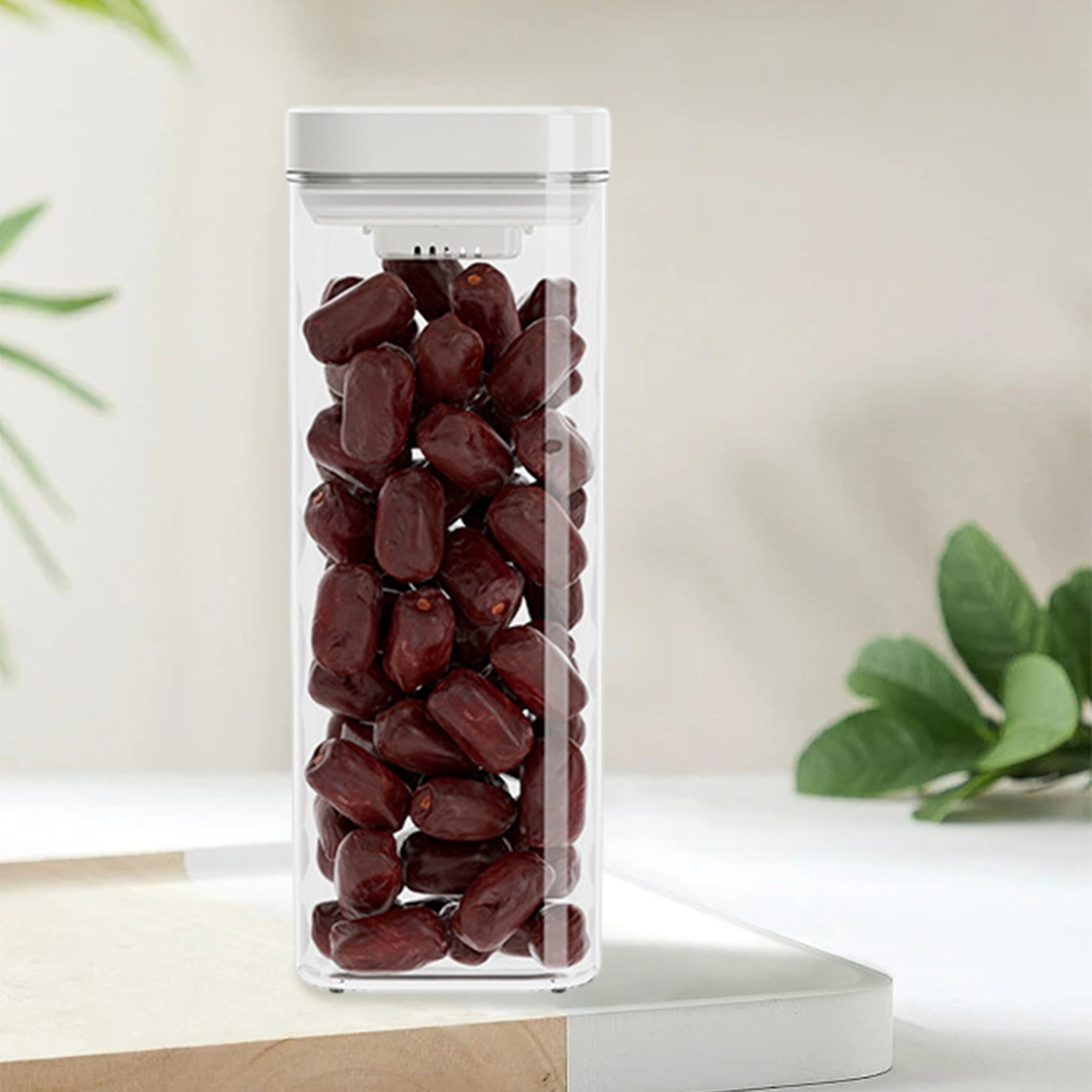 Kitchen Sealed Storage Container,Cereal Dispenser Transparent Plastic ...