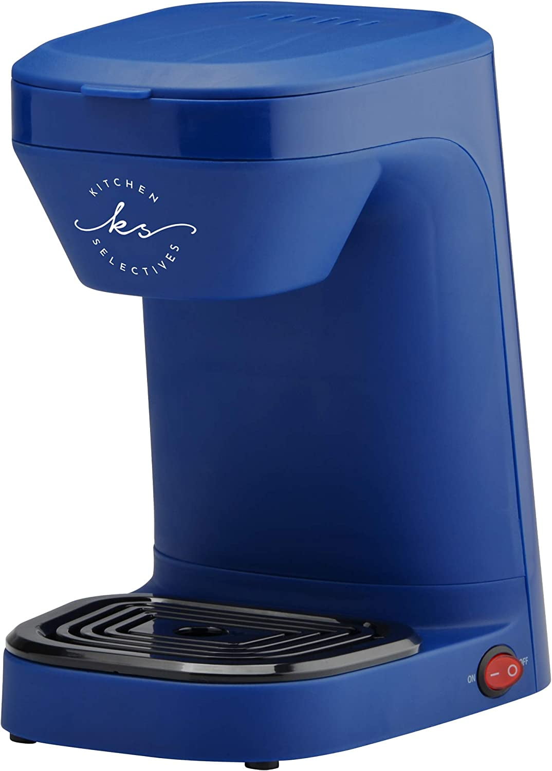 Kitchen Selectives 1-Cup Drip Coffee Maker, Cobalt Blue Colored Brewer ...