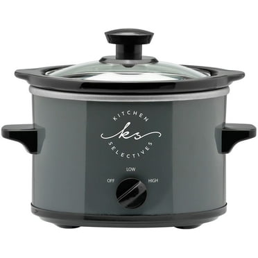 Kitchen Selectives 1½-Quart Slow Cooker, Red, Ideal for Appetizers ...