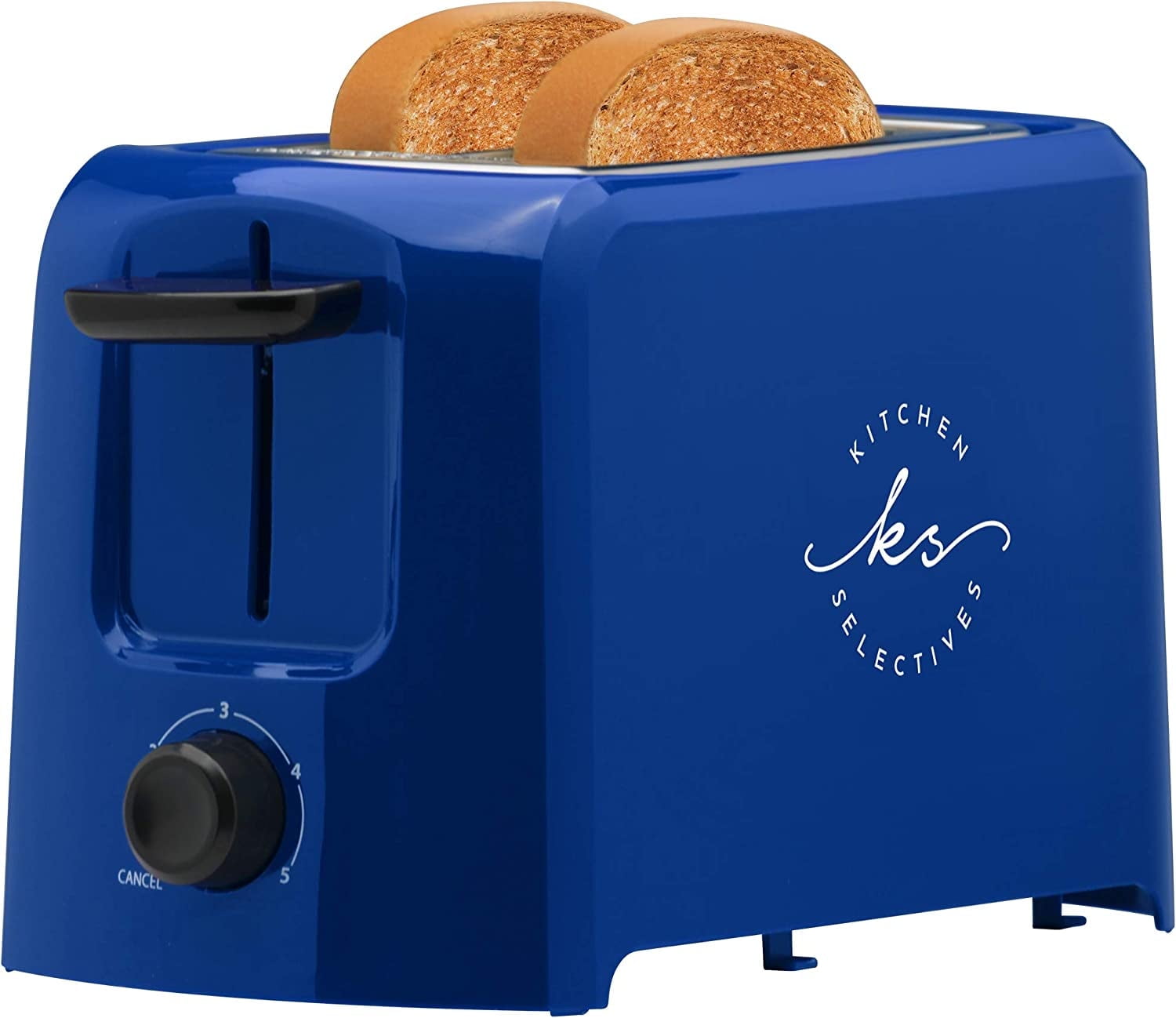 Kitchen Selectives 2-Slice Toaster, Cobalt Blue, Adjustable Browning ...