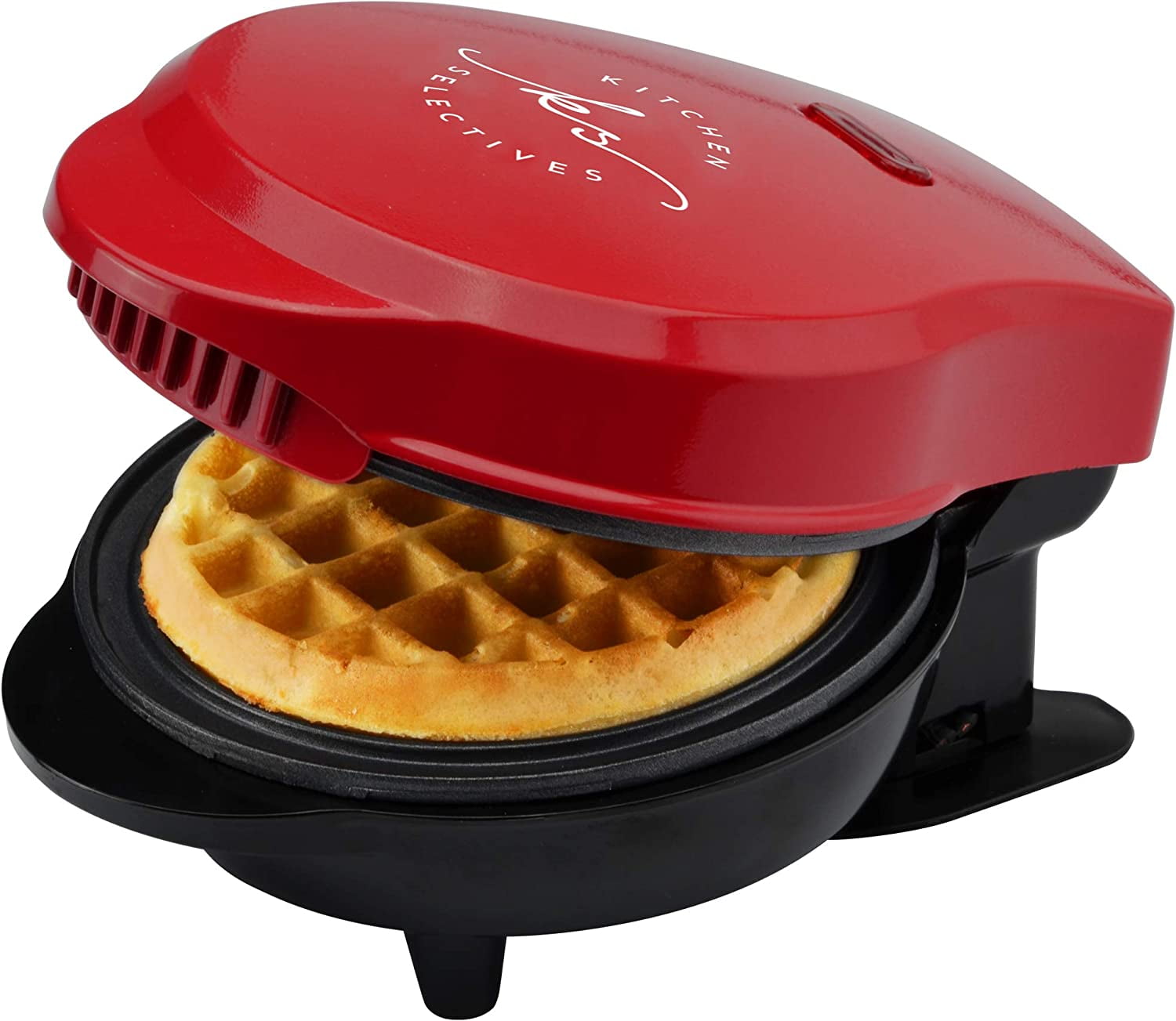 Kitchen Selectives Electric Mini Waffle Maker, Red - Walmart.com