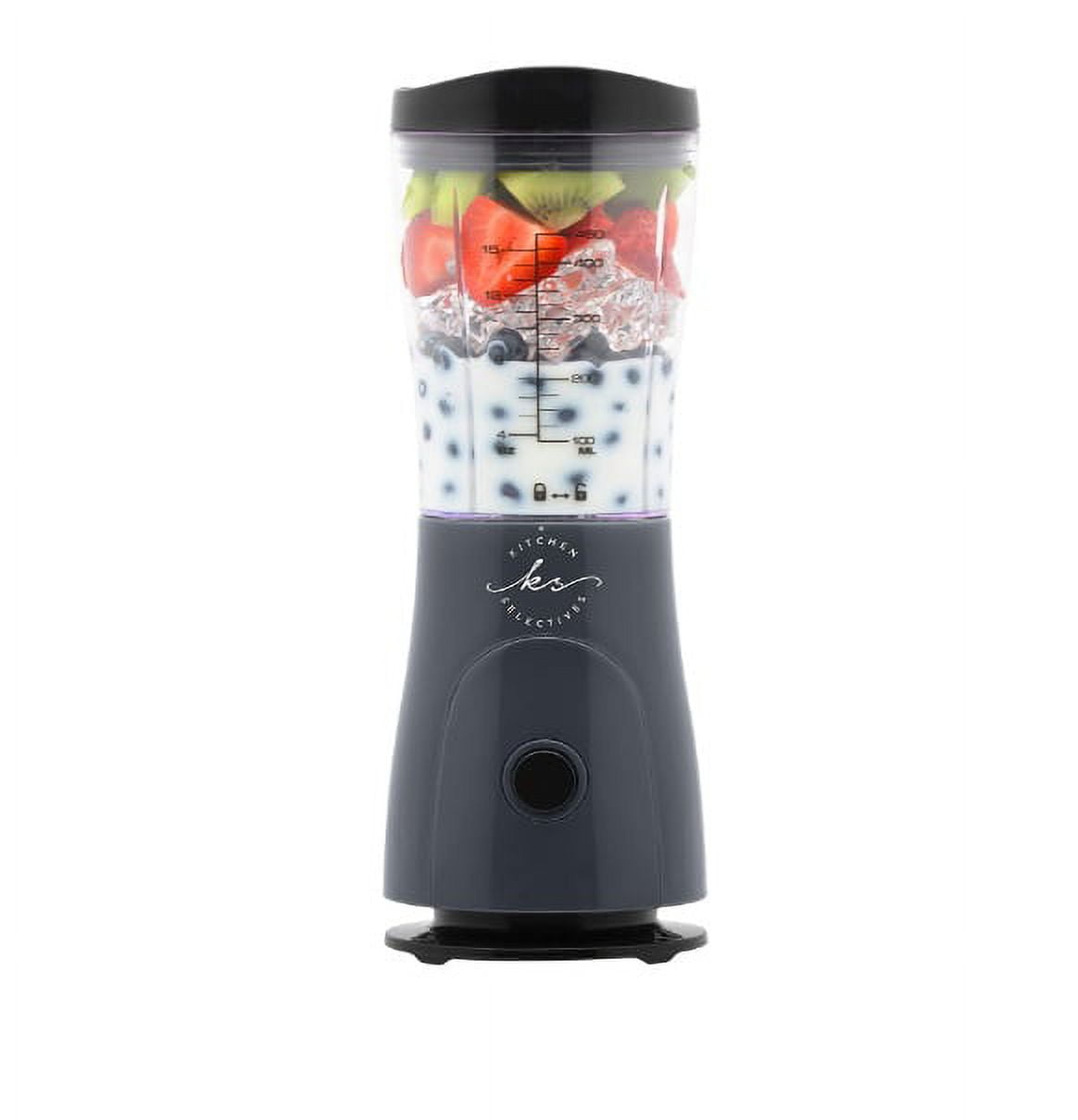 Kitchen Selectives MBL-3GY Dark Gray 14-Ounce Mini Blender - Walmart.com