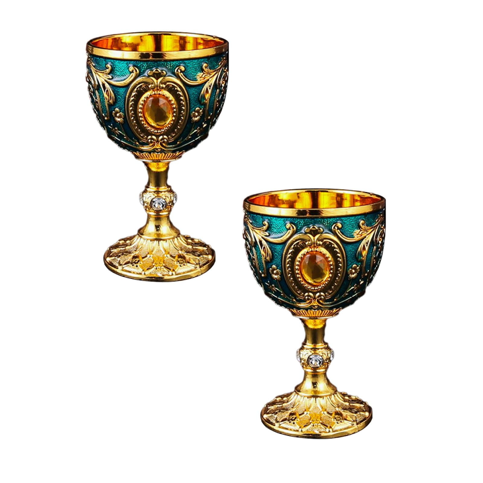 Kitchen Set Vintage Medieval Goblet Drinking Glass Party Supplies ...