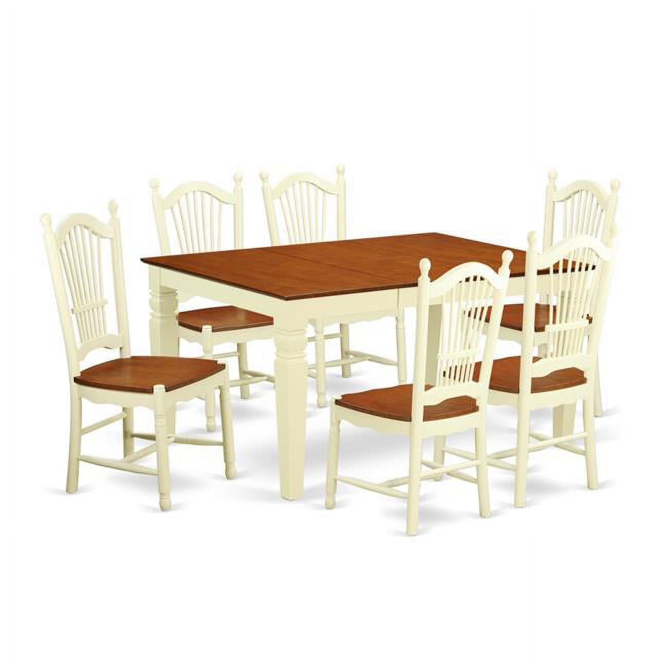 Kitchen Set with 1 Weston Table & Four Solid Wood Seat Chairs ...