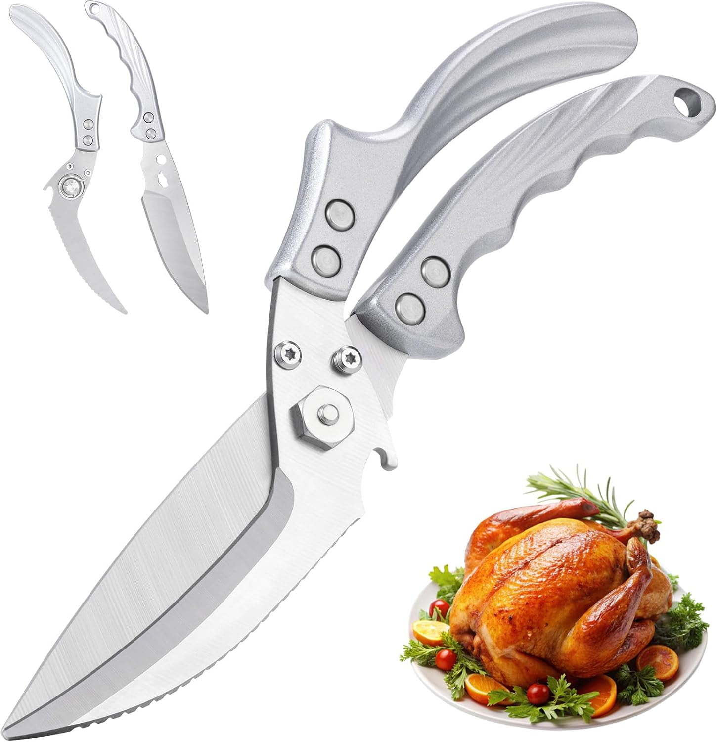 Kitchen Shears Heavy Duty - All Purpose Poultry Shears Stainless Steel ...