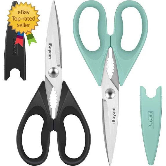 Kitchen Shears, Kitchen Scissors All Purpose Heavy Duty Meat Poultry ...