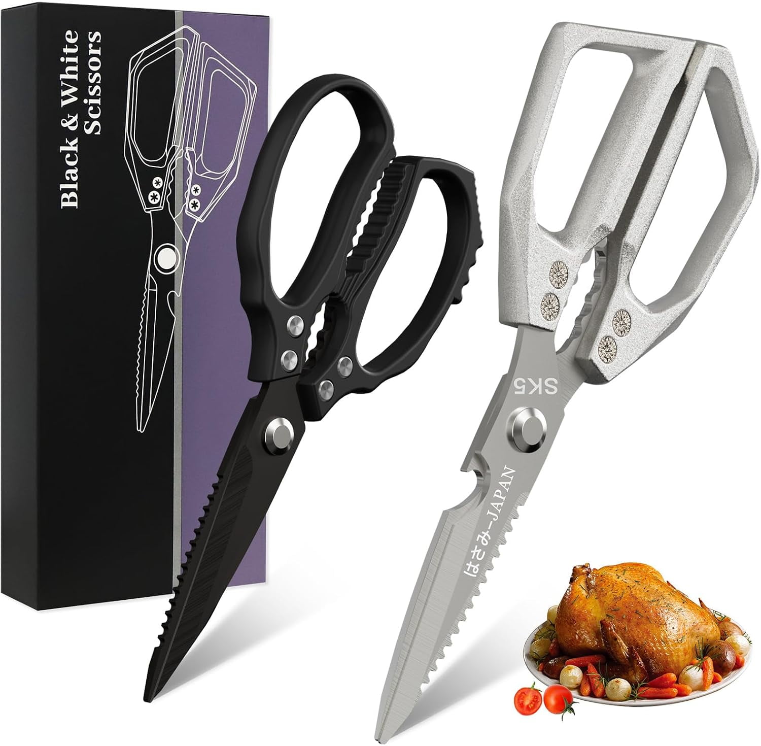 Kitchen Shears Set, Heavy Duty Poultry Shears, Japanese Kitchen ...