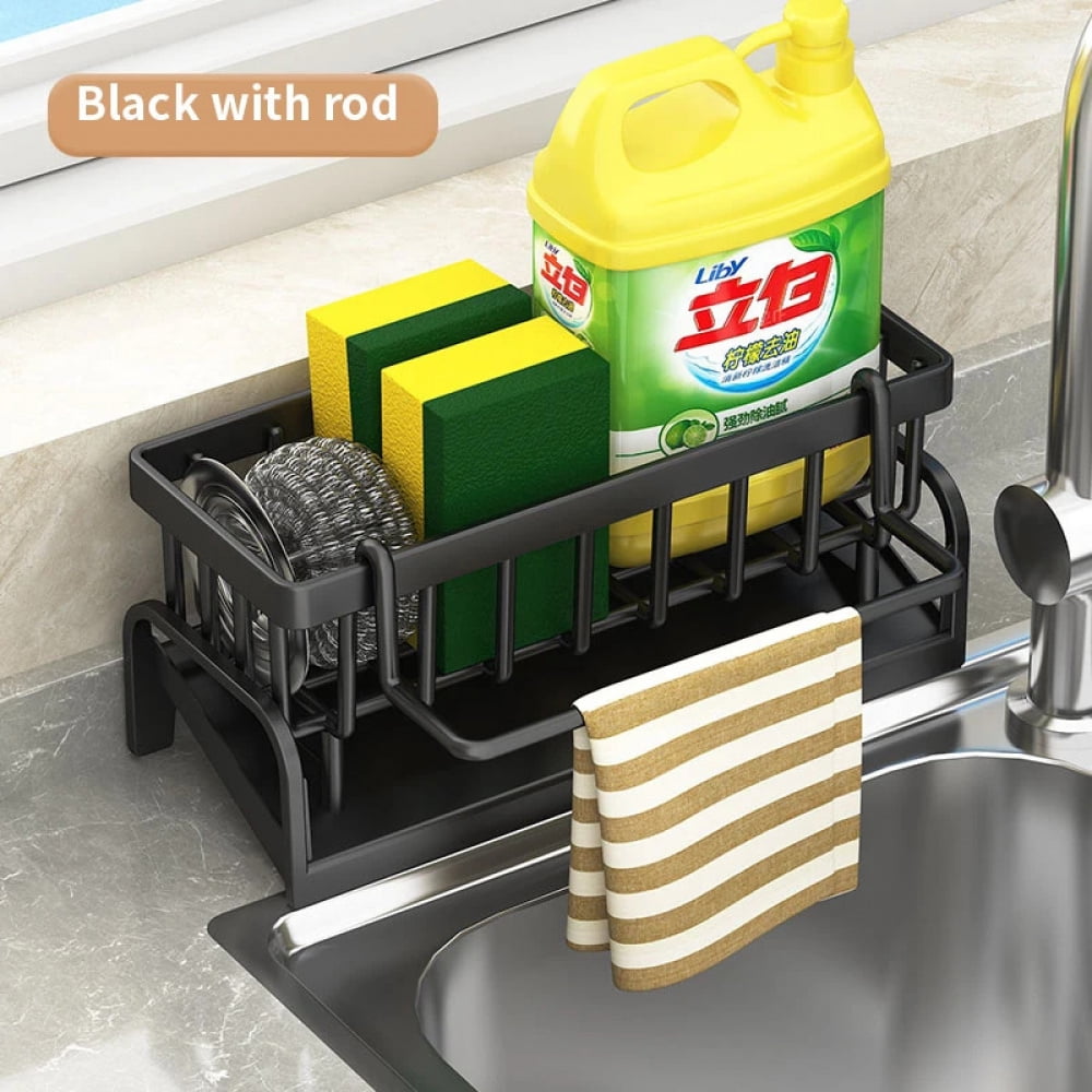 Kitchen Shelf Cleaning Cloth Storage Draining Rack Household Detergent ...