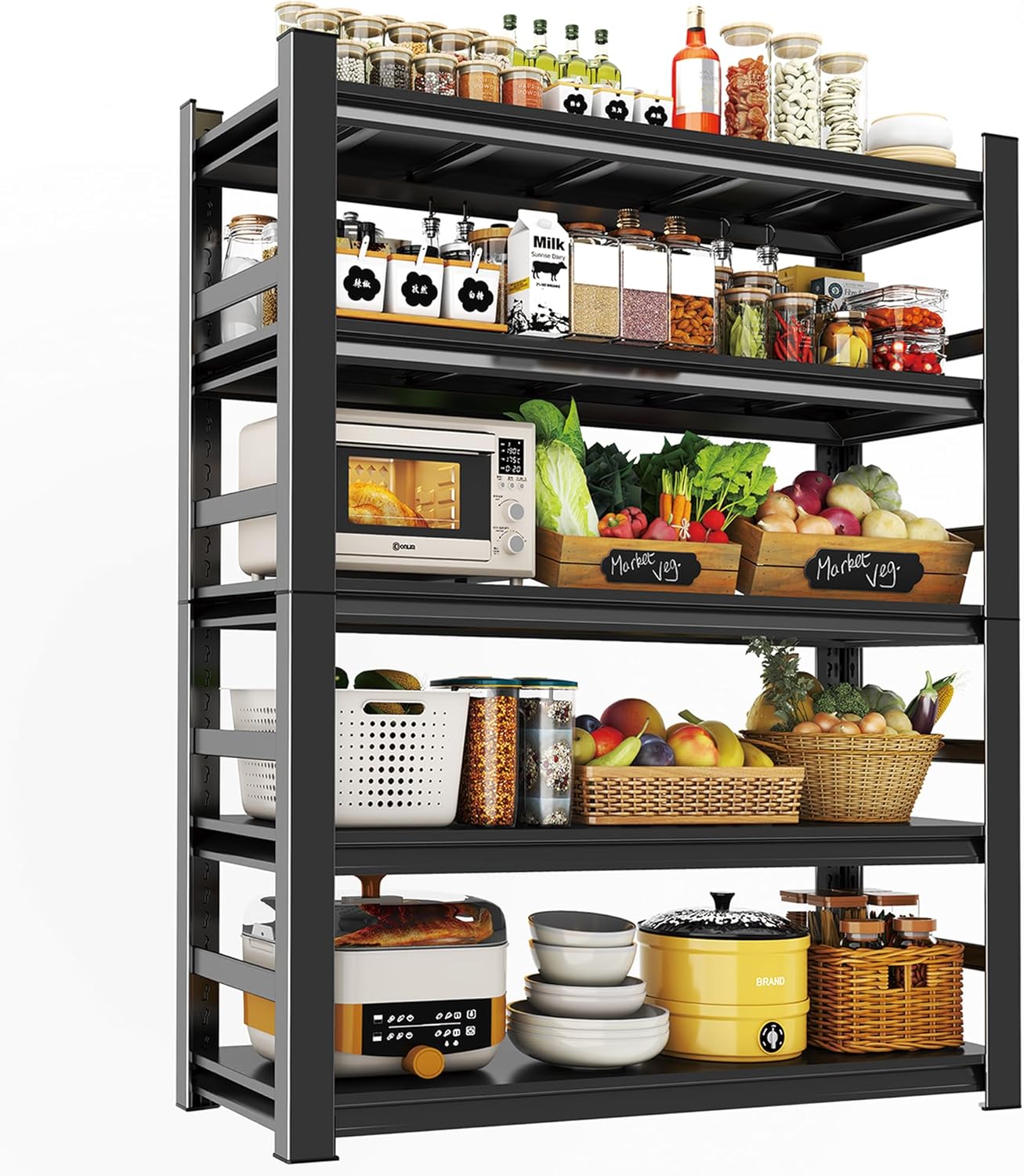 Kitchen Shelves Family Essential Multifunctional Shelf Storage Heavy ...
