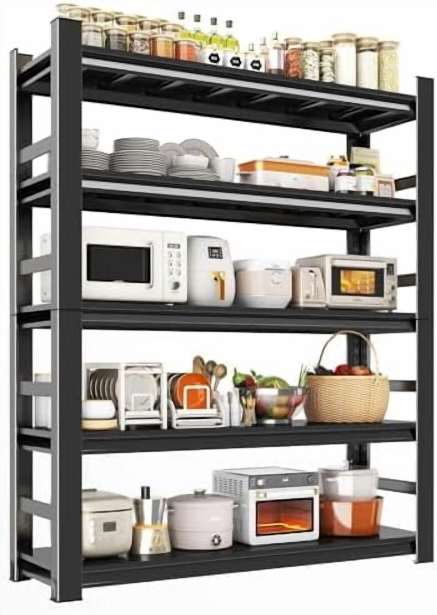 Kitchen Shelves, Heavy Duty Storage Rack, Organizer, Metal Bakers Rack ...