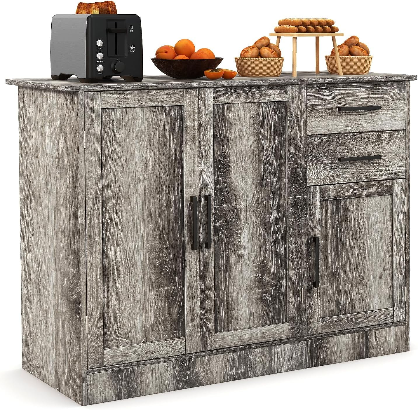 Kitchen Sideboard Cabinet, Buffet Table with Storage, Coffee Bar ...