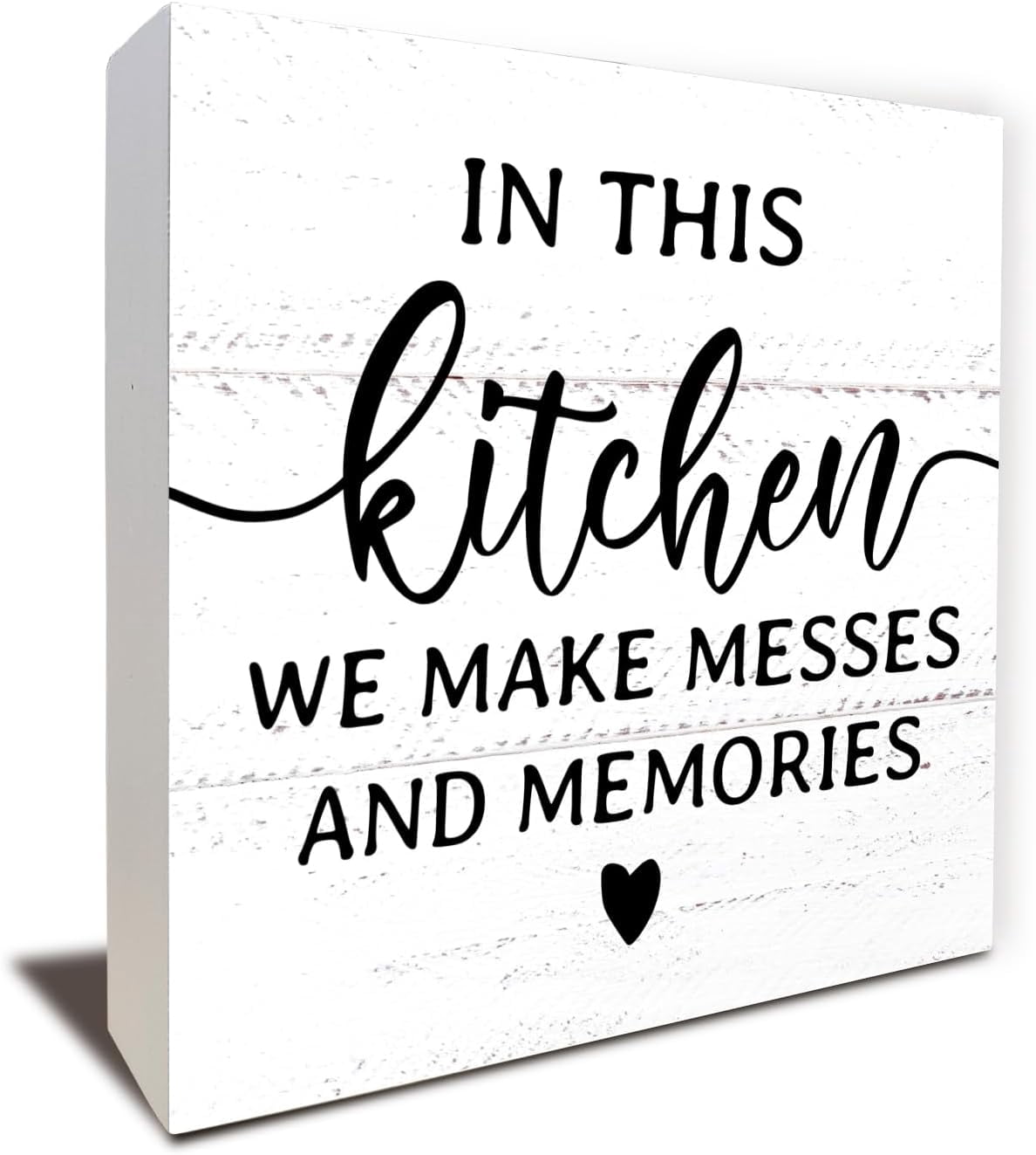 Kitchen Sign Decor, In This Kitchen We Make Messes And Memories, Rustic ...