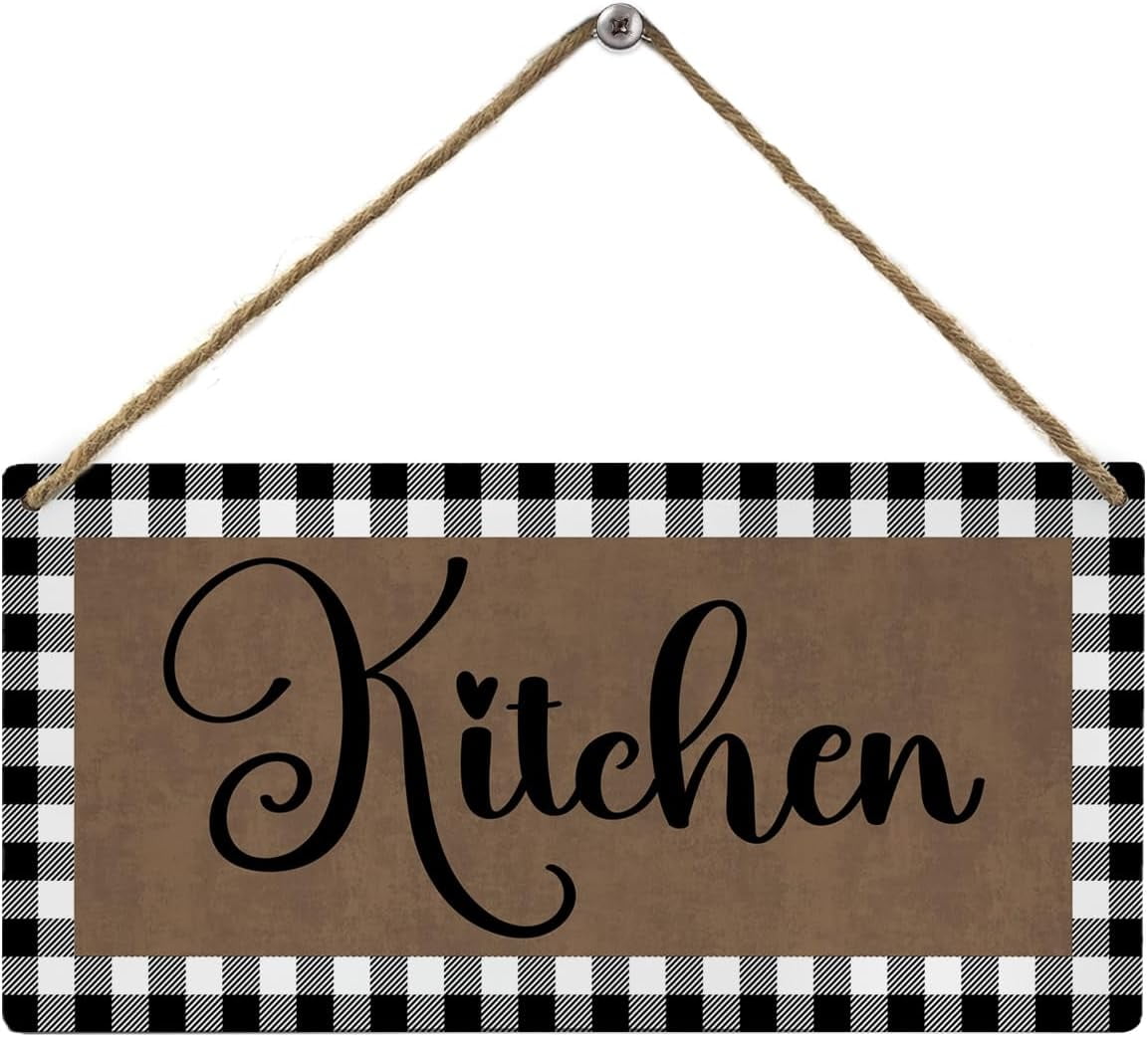 Kitchen Signs Wall Decor,Rustic Farmhouse Kitchen Wall Decor Wooden ...