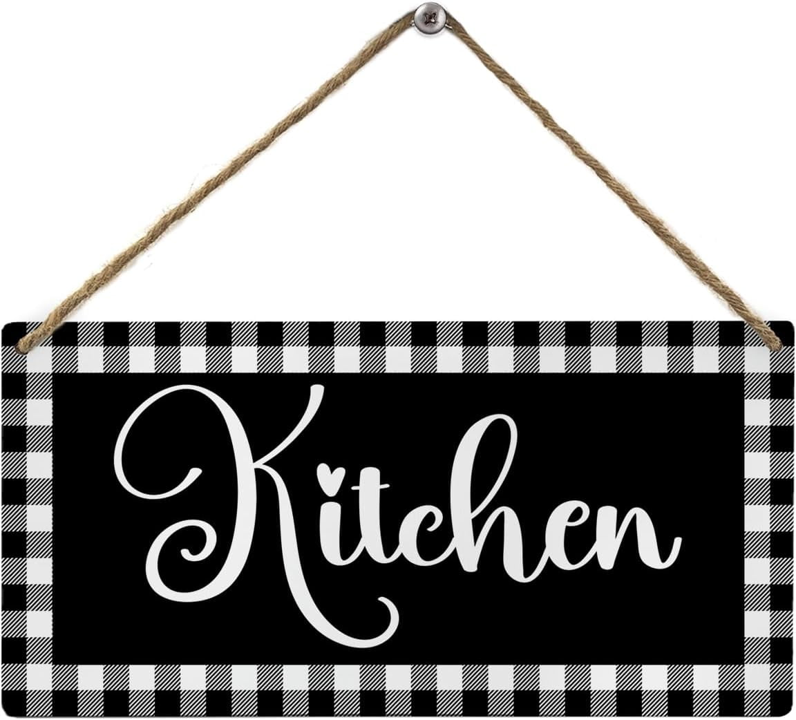 Kitchen Signs Wall Decor,Rustic Kitchen Farmhouse Dining Room Decor ...