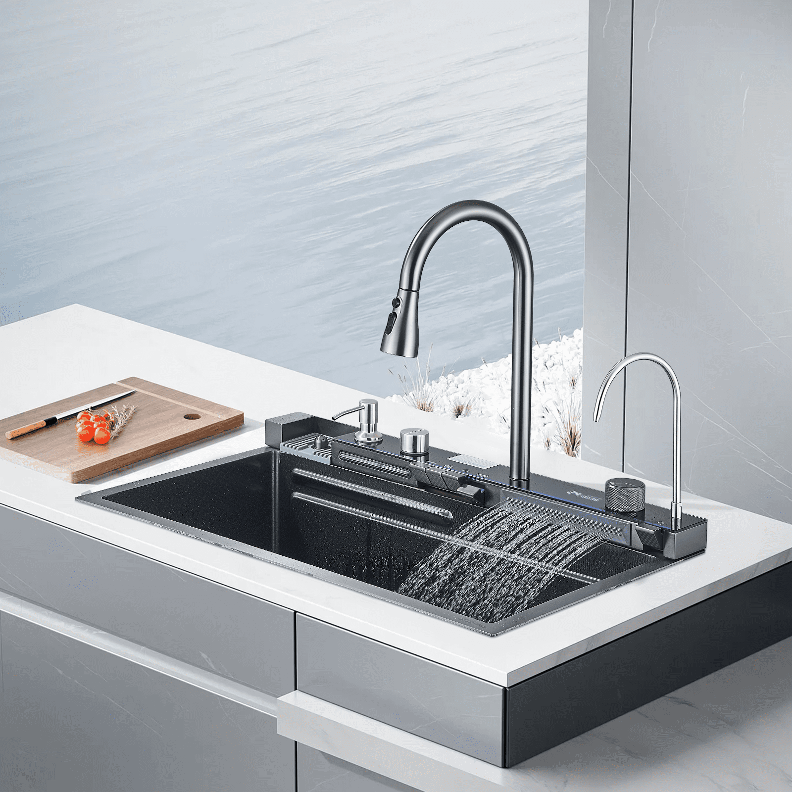 Kitchen Sink 304 Stainless Steel Single Bowl Kitchen Sinks, Digital ...
