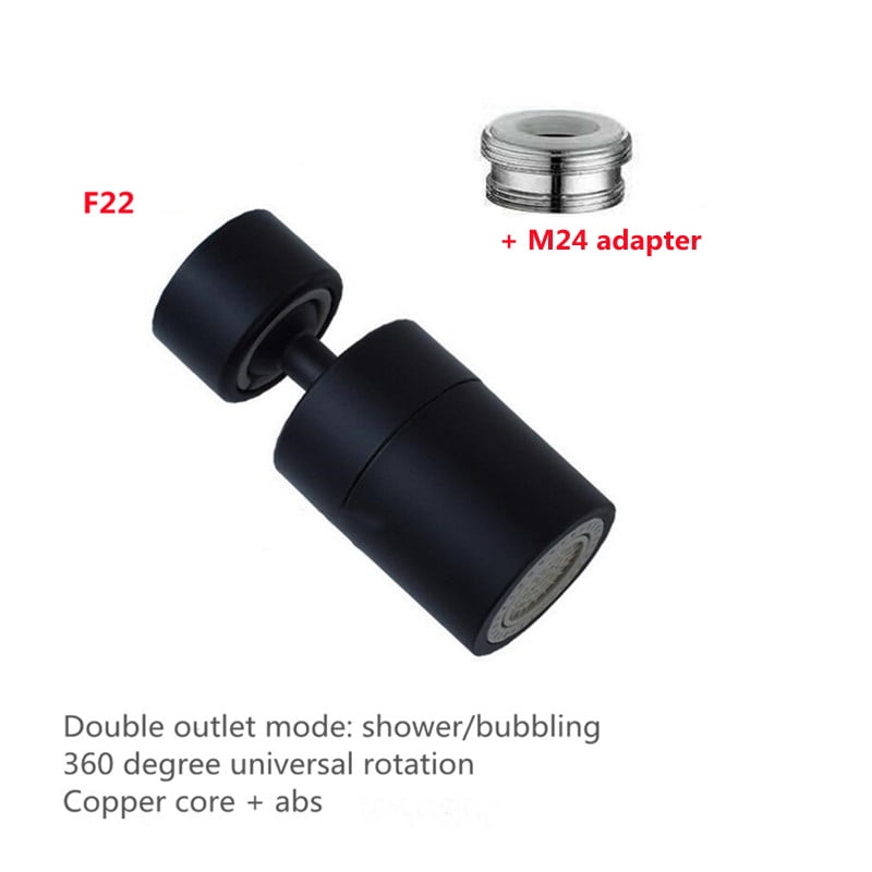 Kitchen Sink Aerator ABS/Copper Big Angle Swivel Faucet 2 Function ...
