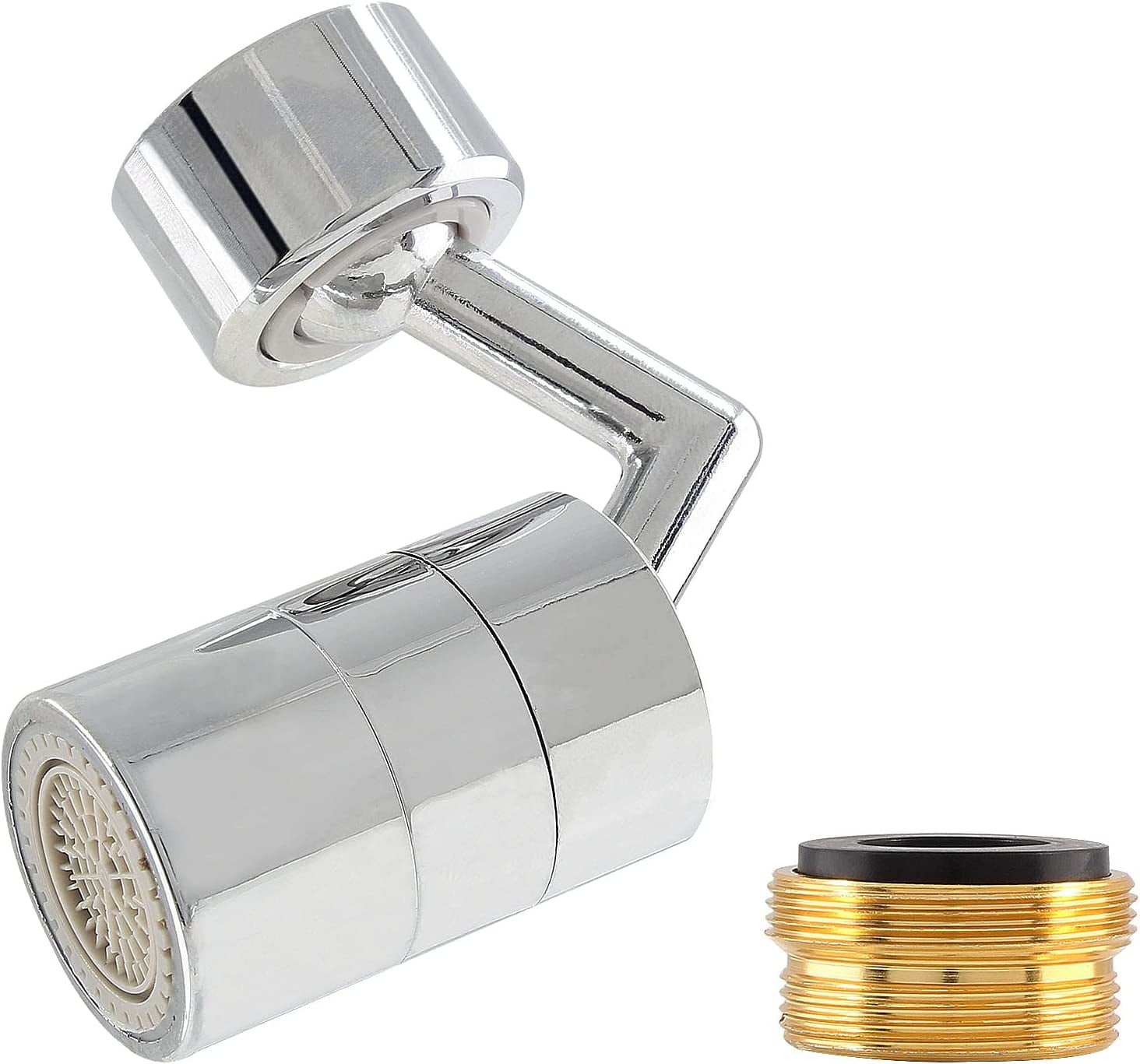Kitchen Sink Aerator. Solid Brass Faucet Aerator. 360 gree Swivel ...