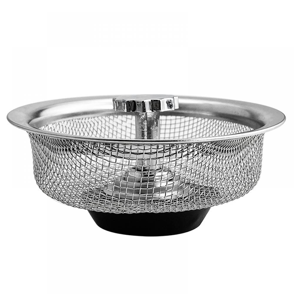 Kitchen Sink Basket Strainer Replacement for Standard Drains Chrome ...