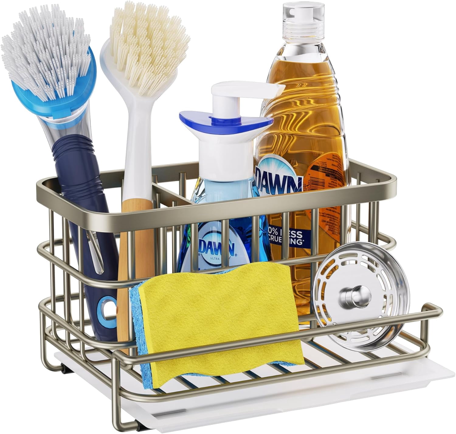 Kitchen Sink Caddy Organizer - Sponge Holder for Kitchen Sink with ...