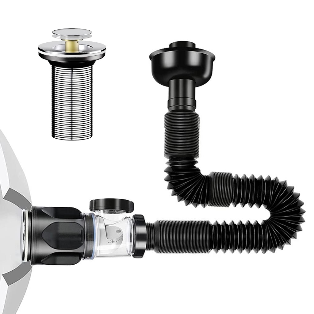Kitchen Sink Drain Pipe Flexible Strainer Pipelines Sink Strainer ...