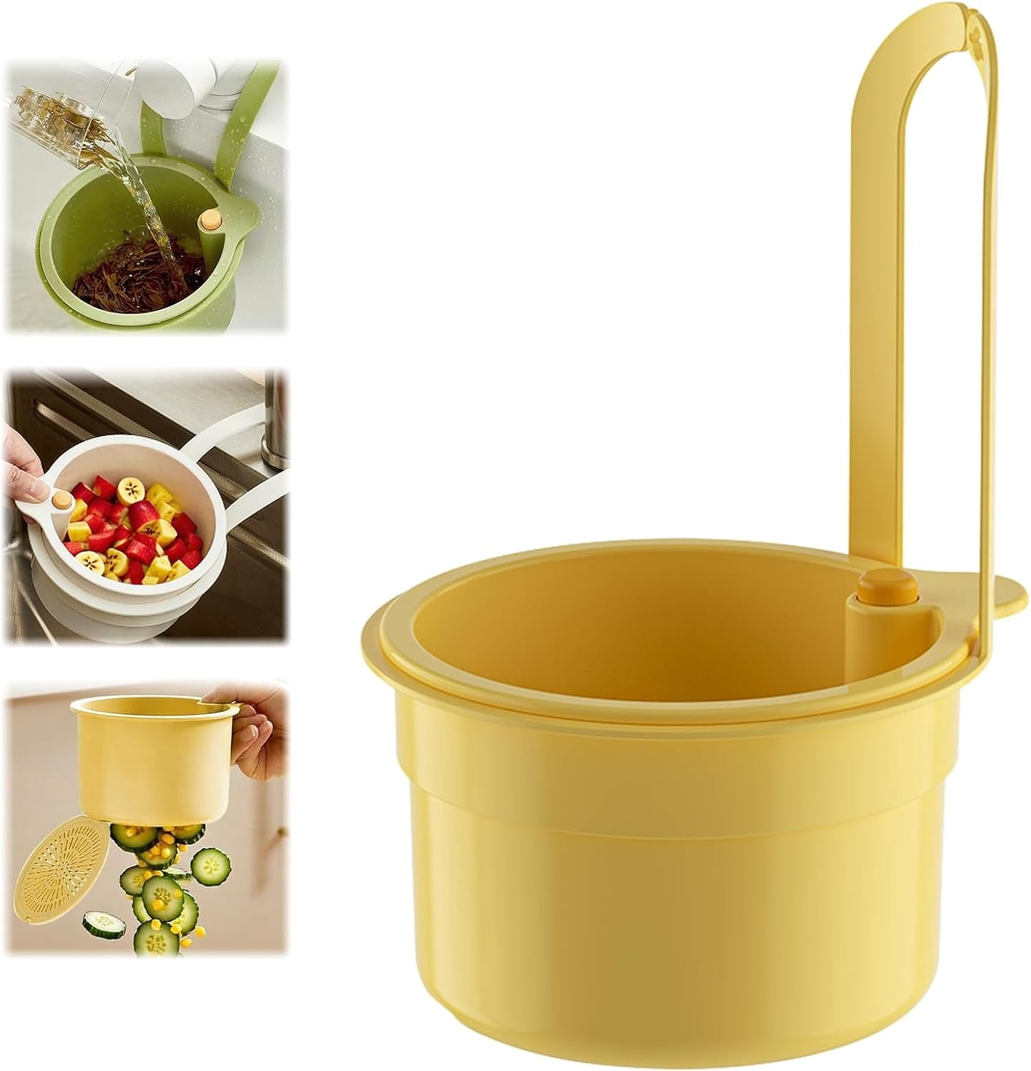 Kitchen Sink Drain Strainer Basket, Hanging Multi-Purpose Kitchen Sink ...
