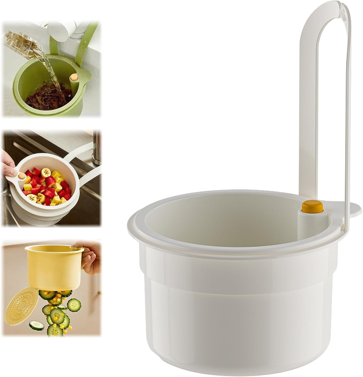 Kitchen Sink Drain Strainer Basket, Hanging Multi-Purpose Kitchen Sink ...