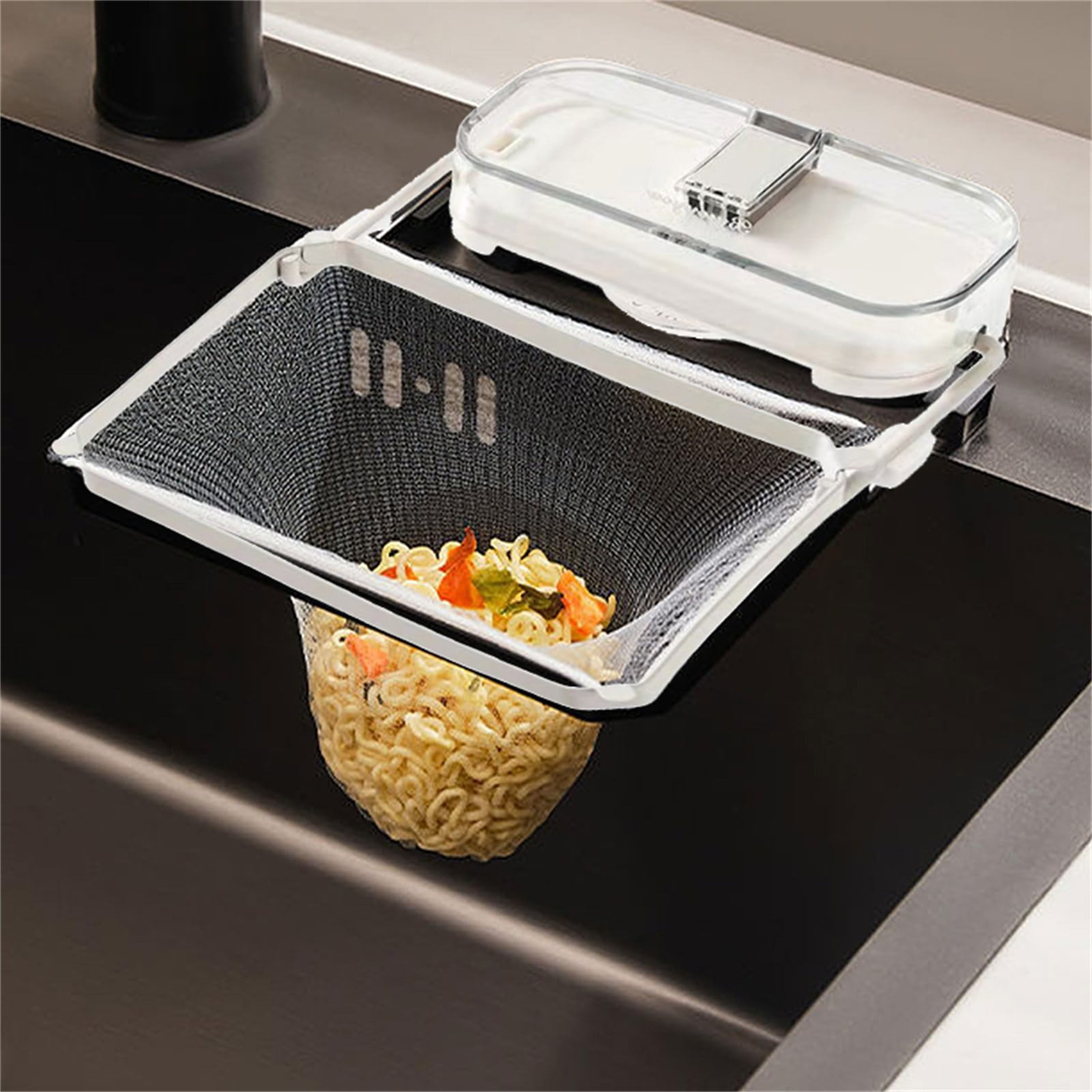 Kitchen Sink Drain Strainer Meshmate Waste Rack Waste Rack With 50Pcs ...