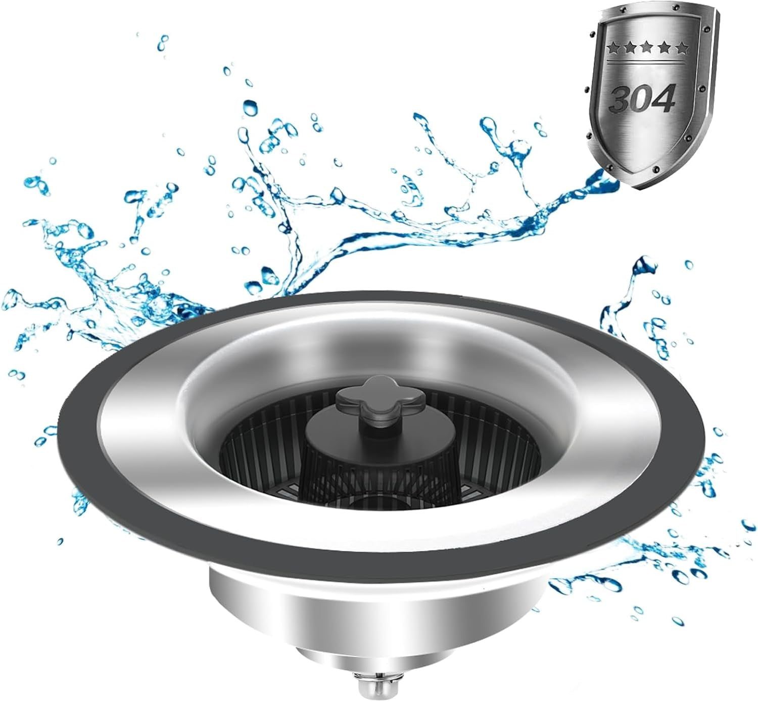 Kitchen Sink Drain Strainer, Upgraded 3 in 1 Kitchen Sink Bounce Core ...