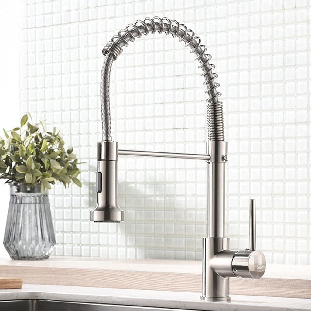 Kitchen Sink Faucet for Bar Farmhouse Commercial, 2 Function Water ...
