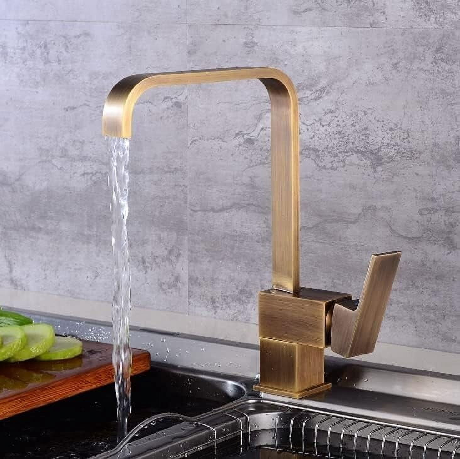 Kitchen Sink Faucet for Bar Farmhouse Commercial, Brass Kitchen Kitchen ...