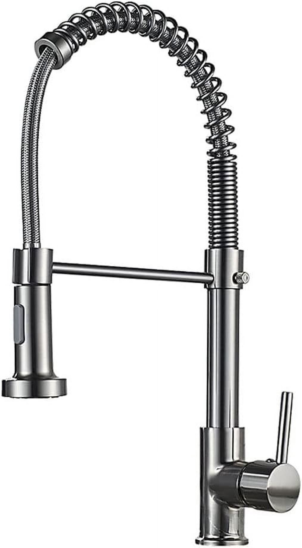 Kitchen Sink Faucet for Bar Farmhouse Commercial, Brass Pull Out 360 ...