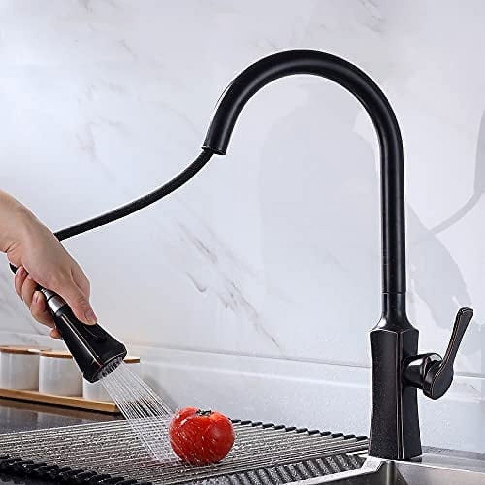 Kitchen Sink Faucet for Bar Farmhouse Commercial, Brushed Gold Kitchen ...
